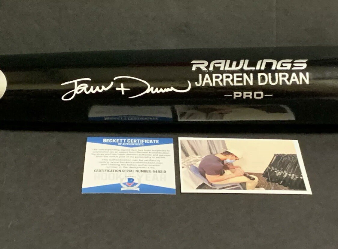 Jarren Duran RC Auto PSA 9 Bowman Rookie Card 1 AUTOGRAPH BASEBALL BAT ...