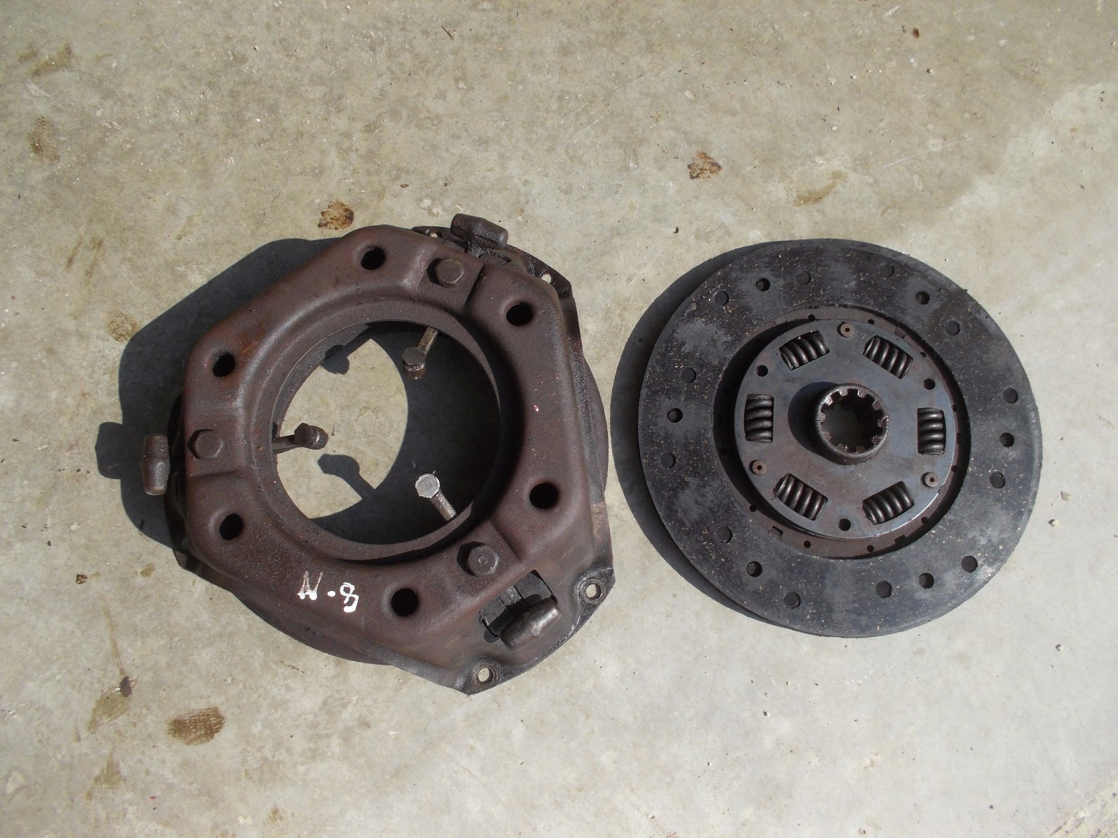 Ford 8N tractor engine motor clutch w/ pressure plate assembly | eBay