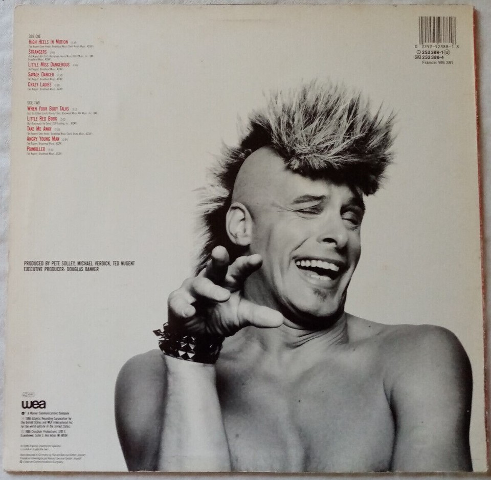 TED NUGENT little mis dangerous...GERMANY-WEA-252 388-1 YEARS 1986 | eBay