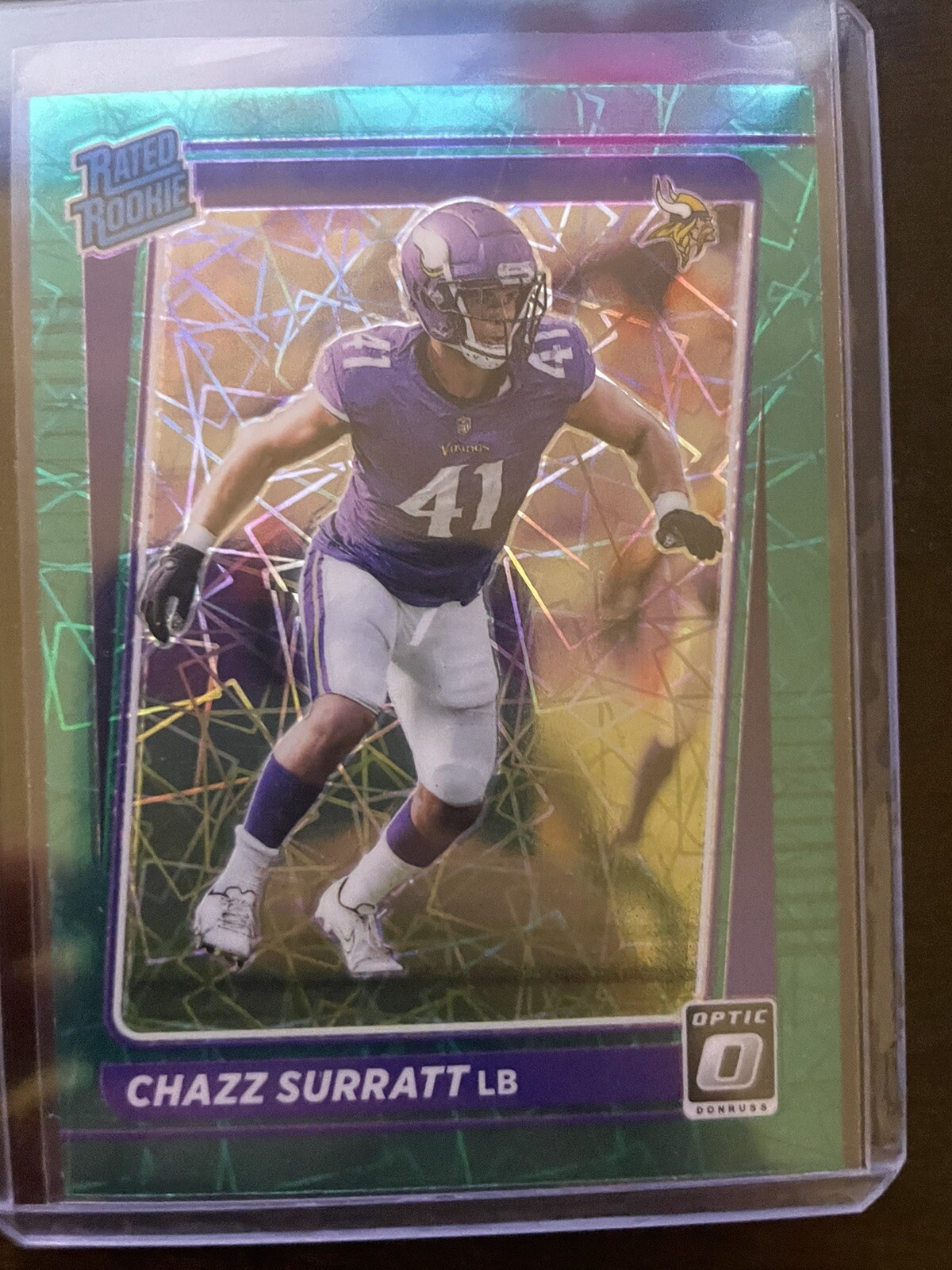 2021 Donruss Optic Green Velocity Rated Rookie RC #280 Chazz Surratt ...