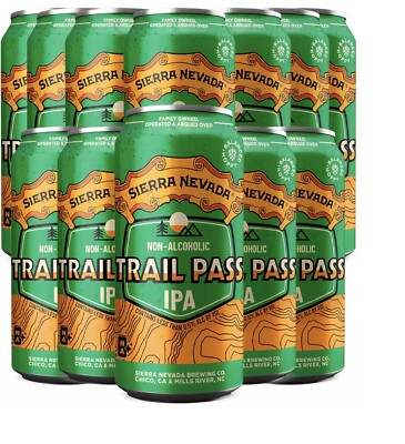 Sierra Nevada 12 Pack Trail Pass IPA Non-Alcoholic Beer - 12oz Cans | eBay