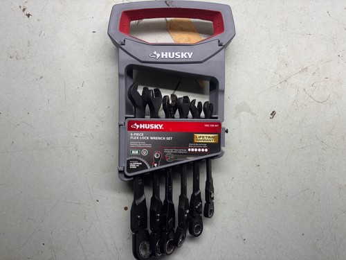 HUSKY Tool Flex Lock Ratcheting Metric Combination Wrench Set 8mm ...