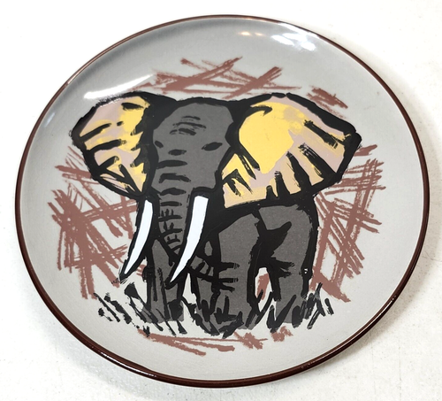 Elephant Porcelain Collectors Plate Animals Of The World 8.25" Home ...