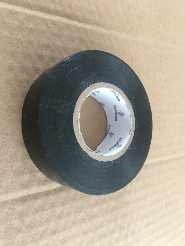48 rolls TICKITAPE PVC ELECTRICAL INSULATION TAPE 19MMX20M Black | eBay UK