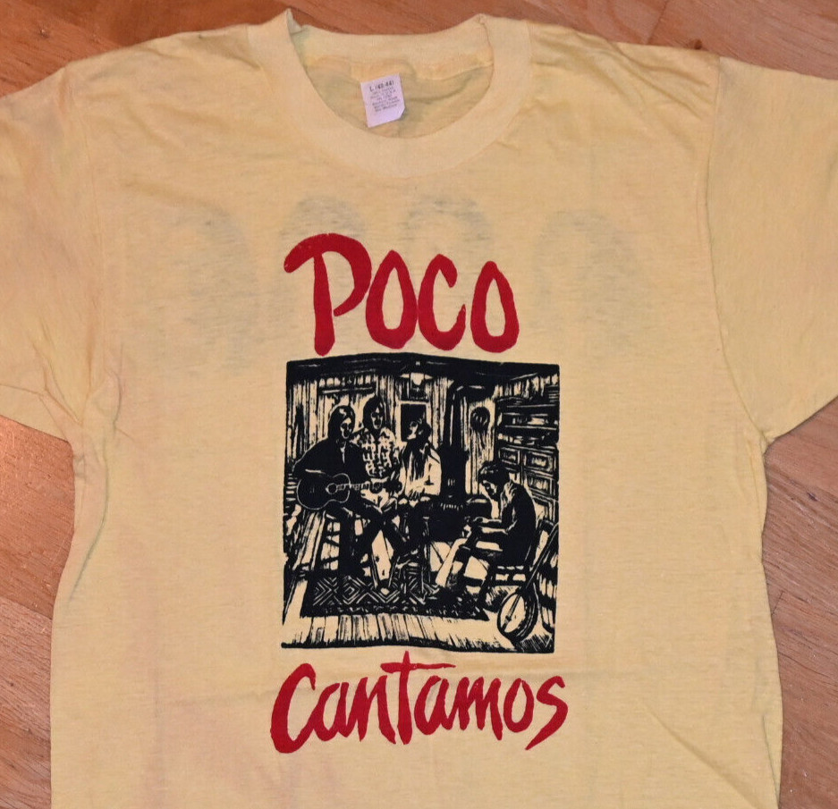 *1974 POCO* vtg Rare! 70's concert tour tee shirt (M)… - Gem
