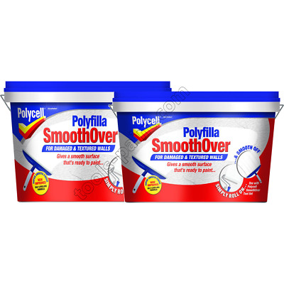 Polycell SmoothOver for Damaged and Textured Walls Gives Smooth Finish ...