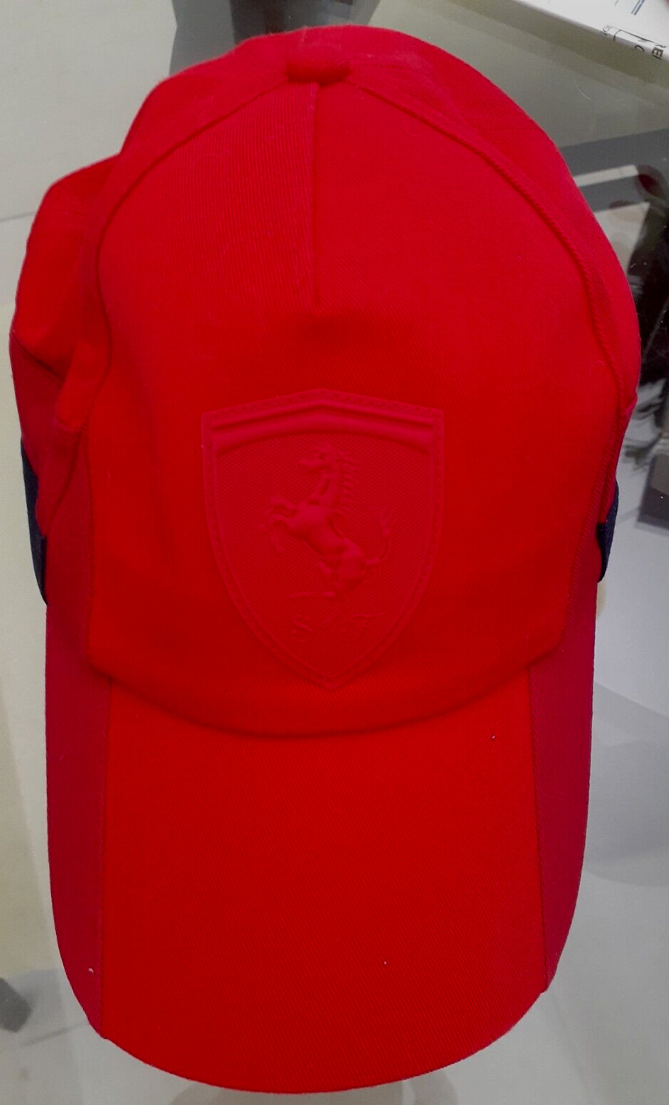 FERRARI PUMA CAP RED ADJUSTABLE RACING HORSE LOGO & I… - Gem