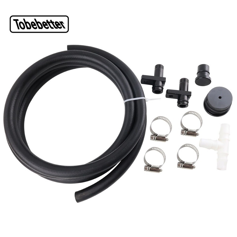 Upgraded Engine Hose Kit with Resonator Cap Compatible with 2004.5-2010 ...