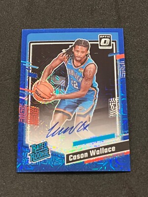 2023-24 Panini Donruss Optic Cason Wallace Rated Rookie Blue Choice ...