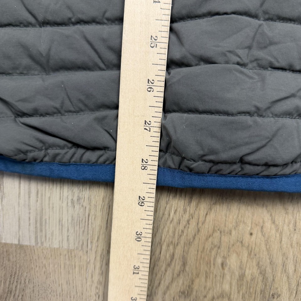 Relwen Jacket Mens Large Gray Windzip Quilted Snap Insulated Puffer ...