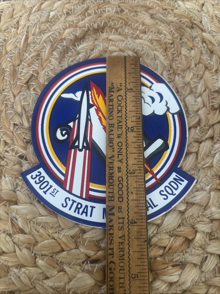 Vtg USAF SMS 3901st STRATEGIC MISSILE SQUADRON AFB Rare ICBM Sticker ...