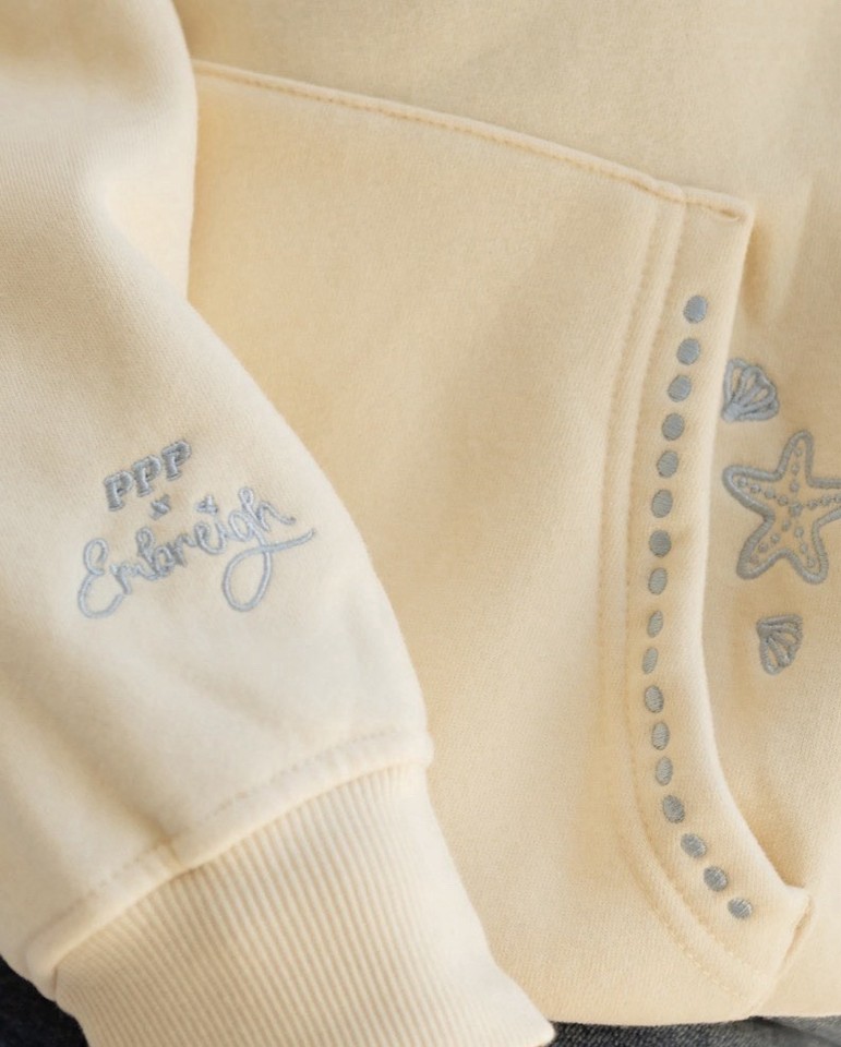 New Women’s Pink Palm Puff “Live in the Moment” Hoodie Sweatshirt Sand S Small | eBay