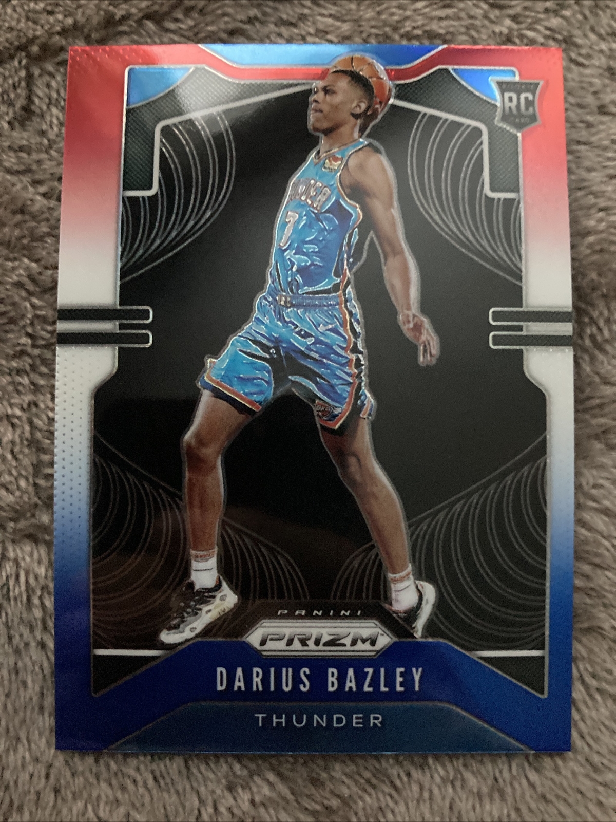 2019-20 Prizm Darius Bazley Red White & Blue #289 RC Rookie Card ...