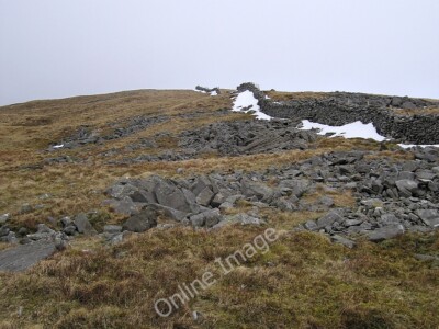 Photo 6x4 Southern slope of Diffwys summit Diffwys/SH6623 The final ...