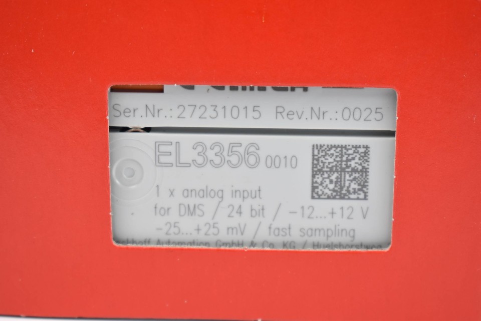 Beckhoff EtherCAT-Klemme 1-Kanal-Analog-Eingang EL3356-0010 ( EL 3356-0010 ) | eBay