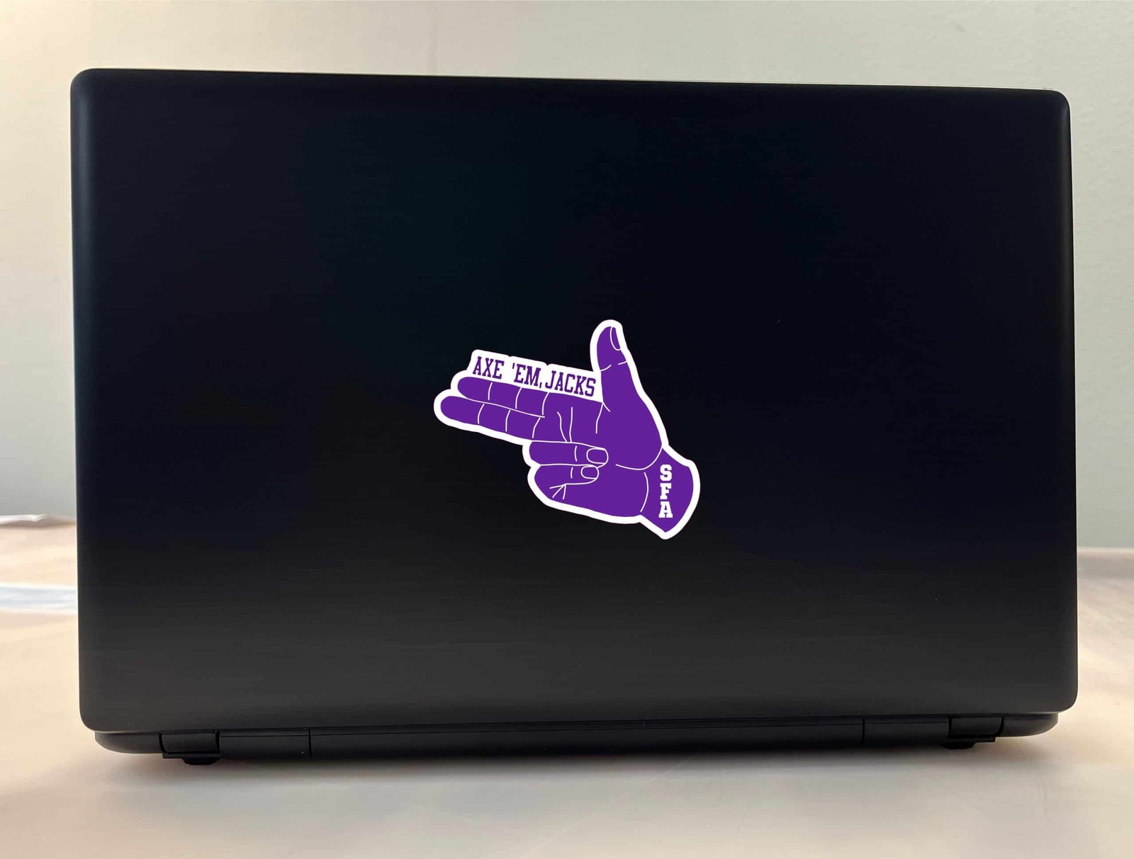 StickerTalk Officially Licensed SFA Axe Em Jacks Hand Sticker, 4 inches ...