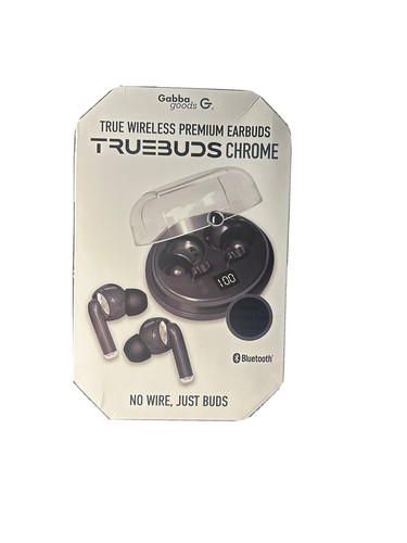 Gabba Goods Bluetooth True Buds chrome wireless premium earbuds W ...