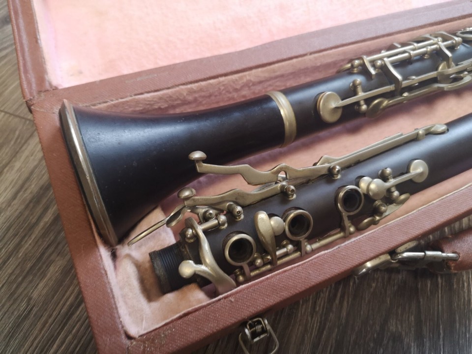 Vintage musical instrument Soviet Clarinet 70s USSR German System ...