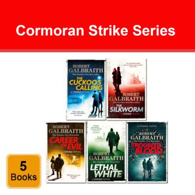 Cormoran Strike Series 5 Books Collection Set by Robert Galbraith ...