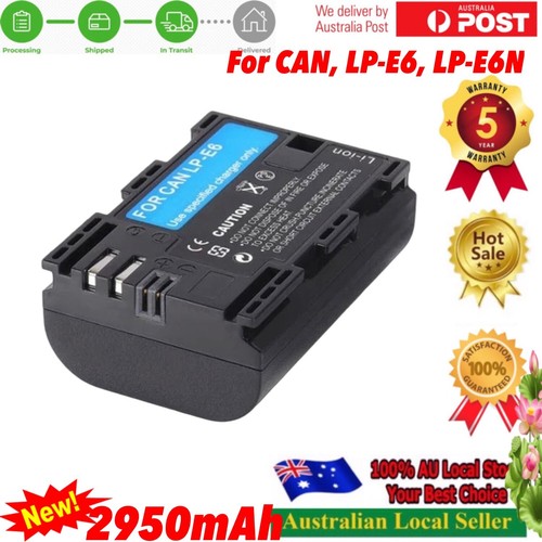 2950mAh LP-E6 Battery for Canon EOS Mark II 2 III 3 6D 60D 60Da 7D 7D2 ...