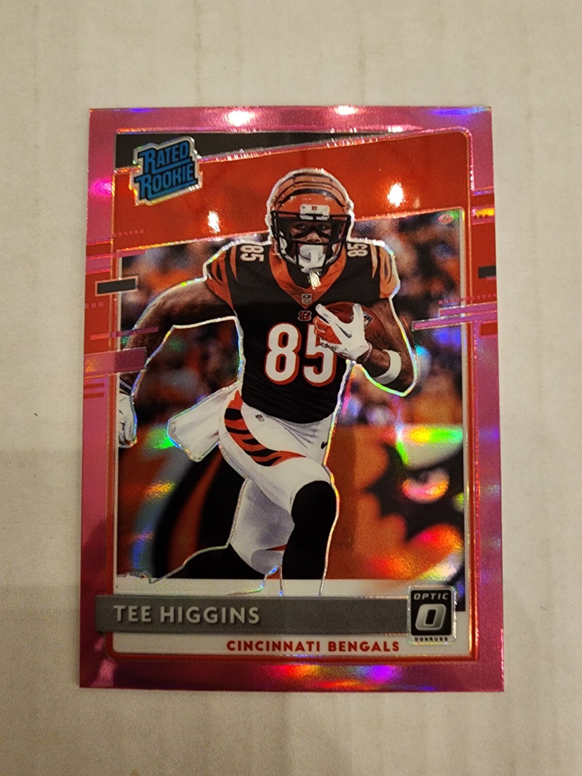 2020 Donruss Optic Tee Higgins Rated Rookie RC Pink Prizm Parallel | eBay