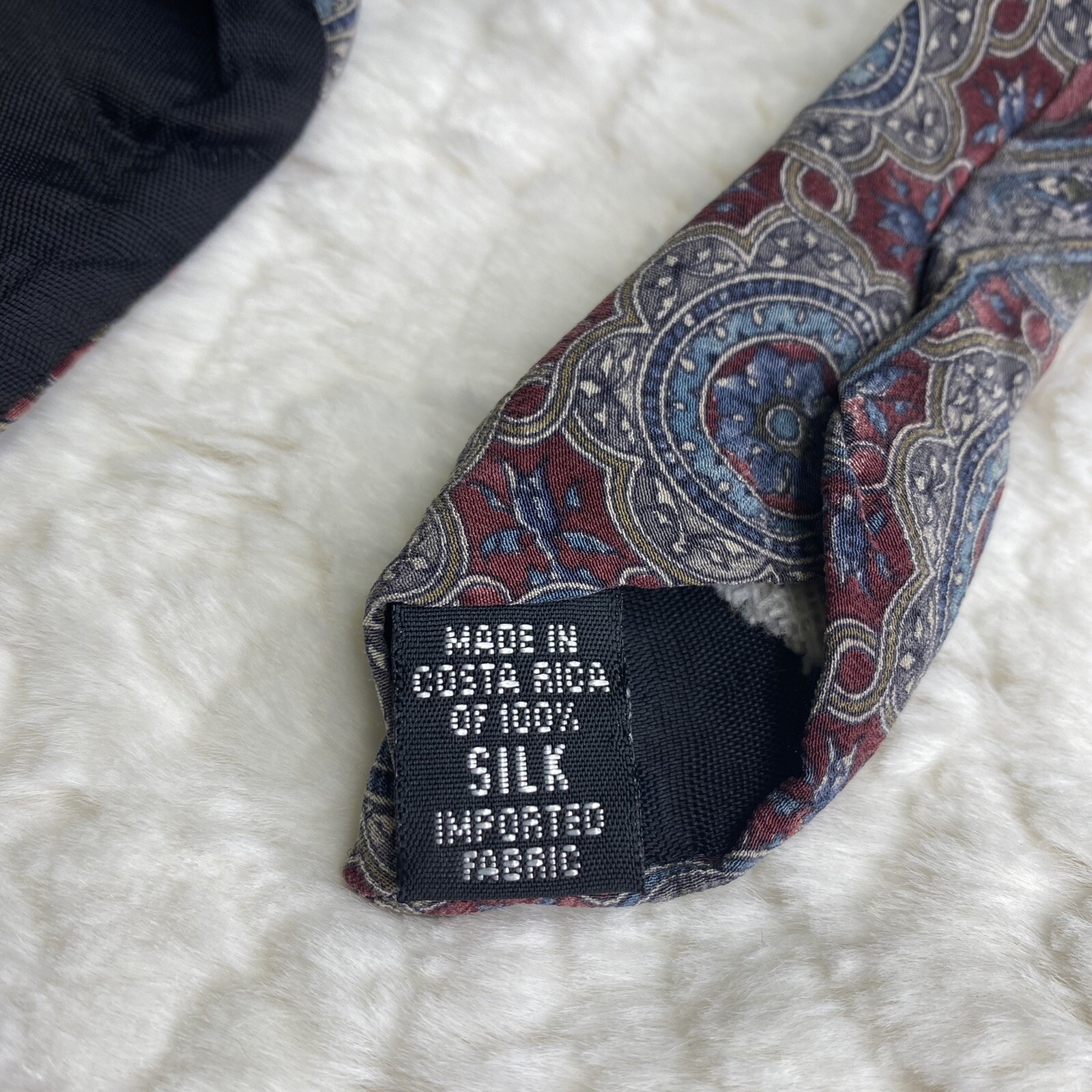 Vintage Mickey Mouse Disney Paisley Silk Neck Tie - Gem