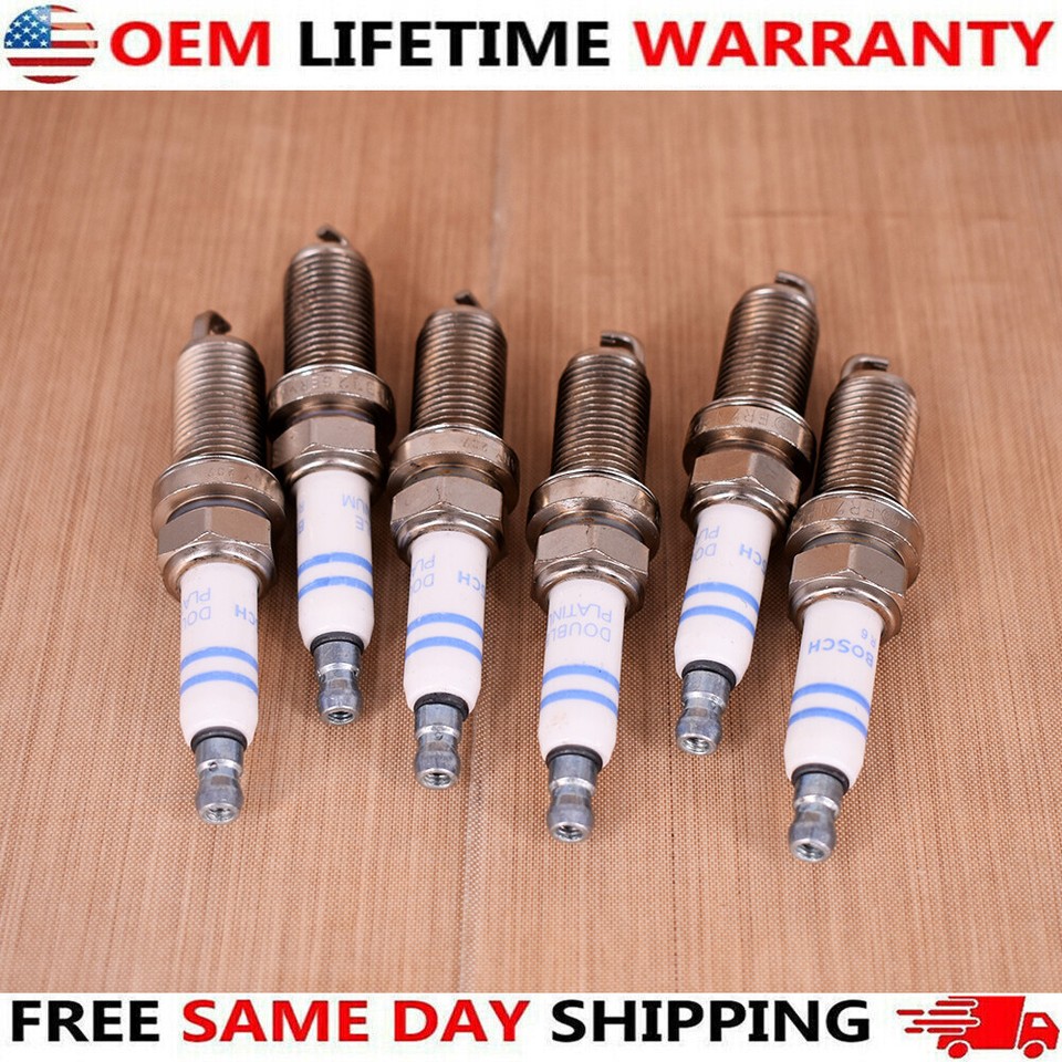 6X Genuine Spark Plugs Platinum FR7NPP332 12122158253 for BMW X5 E60 ...