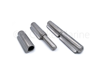 80mm Stainless steel fixed pin weld on hinge 2 part hinges ramp door ...