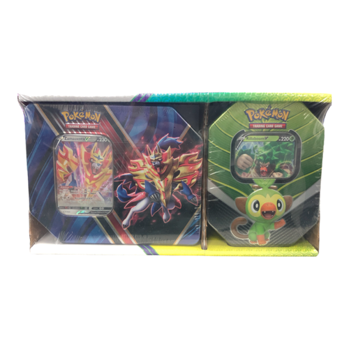 2022 Pokemon Legends of Galar Tins: Zamazenta V & Rillaboom V 2-Pack ...