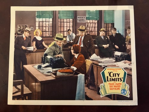 CITY LIMITS Frank Craven, Sally Blane. Original 1934 pre-code lobby card | eBay