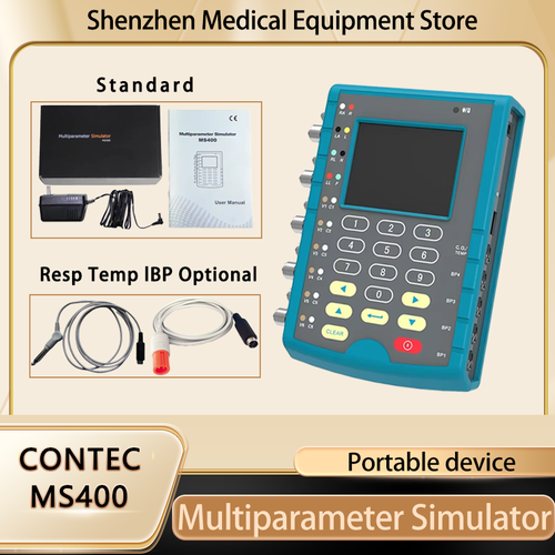 Contec MS400 Simulatore paziente multiparametrico, ECG Simulator RESP TEMP IBP | eBay