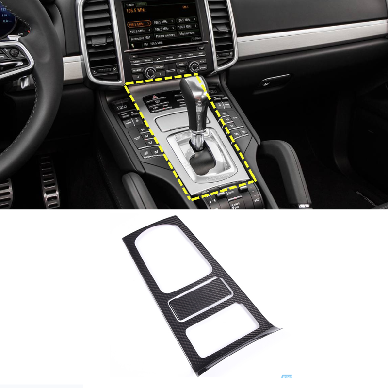 Interior Gear Shift Box Panel Frame Trim Fit Porsche Cayenne 11-17 ...