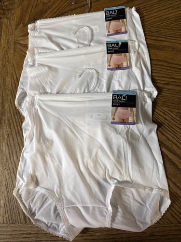 Bali 2633 Women's Skimp Skamp Brief Panties 3 Pairs NEW!! White | eBay