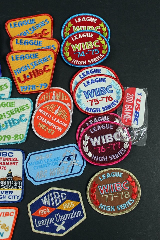 48 Vintage USBC & WIBC Bowling League Award Patches 1960s-2000s ...