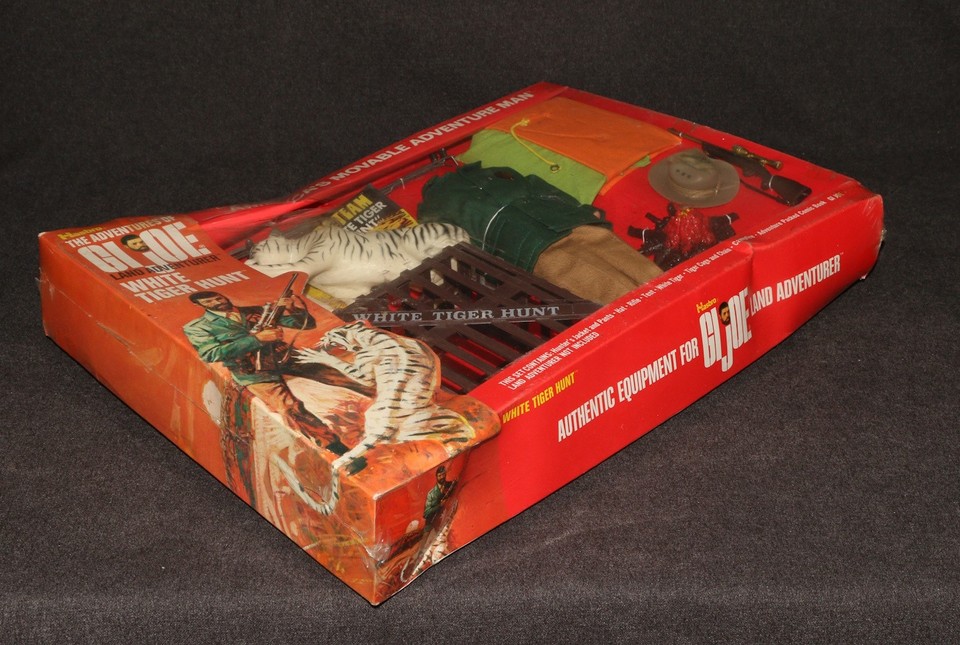 GI Joe 1964 1970 Adventure Team #7436 MIB White Tiger Hunt Factory ...