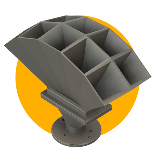 M1011 Multicell Horn 11"/10 (PAIR)- 800Hz-for 1" drivers, 1:3/8,Altec ...