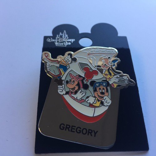 WDW Monorail GREGORY Name Pin FAB 4 Mickey Minnie Goofy Donald Disney ...