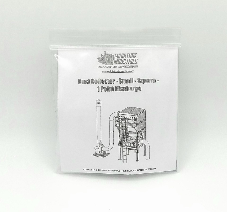 N Scale Dust Collection Sq. S. Kit for Grain Elevator Structures 1:160 ...