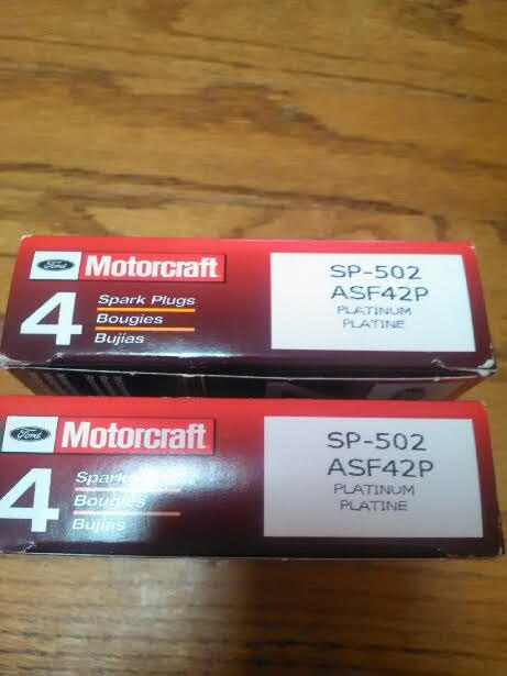 MOTORCRAFT SPARK PLUGS (8) PLATINUM SP502 ASF42P STREET OUTLAW PONY ...