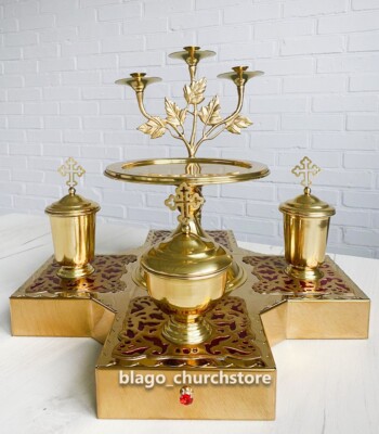 Litya Trays Orthodox Christianity Liturgical Tray for Church Ceremonies ...