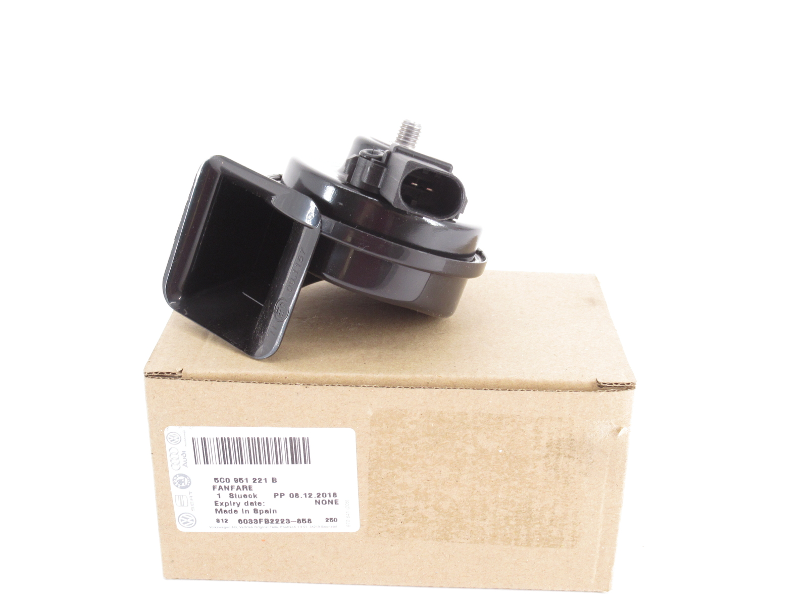 Genuine OEM Volkswagen 5C0-951-221-B Low Note Horn Jetta Passat GTI ...