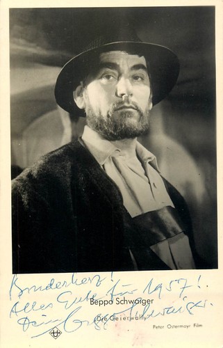 German actor Beppo Schwaiger 1957 autograph signature | eBay