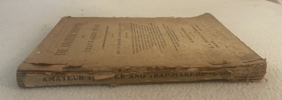 The Amateur Trapper and Trap Maker's Guide by Stanley Harding Dated ...