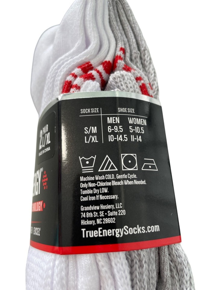 True Energy Infrared Technology Over The Calf Socks Large/XL 2 Pairs ...