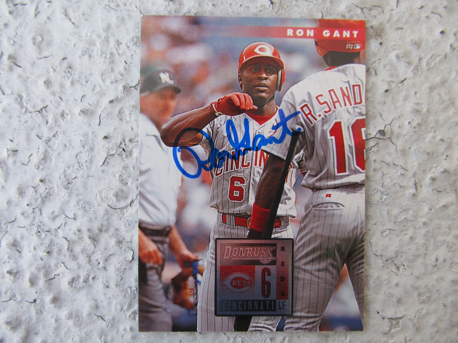 Reds Ron Gant Signed Autographed 1996 Donruss Mint | eBay