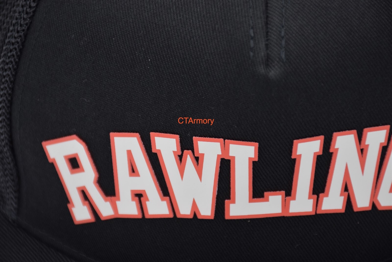 RAWLINGS BASEBALL CAP/TRUCKER HAT LOGO BLACK RAWLINGS RUBBER LETTERS ...