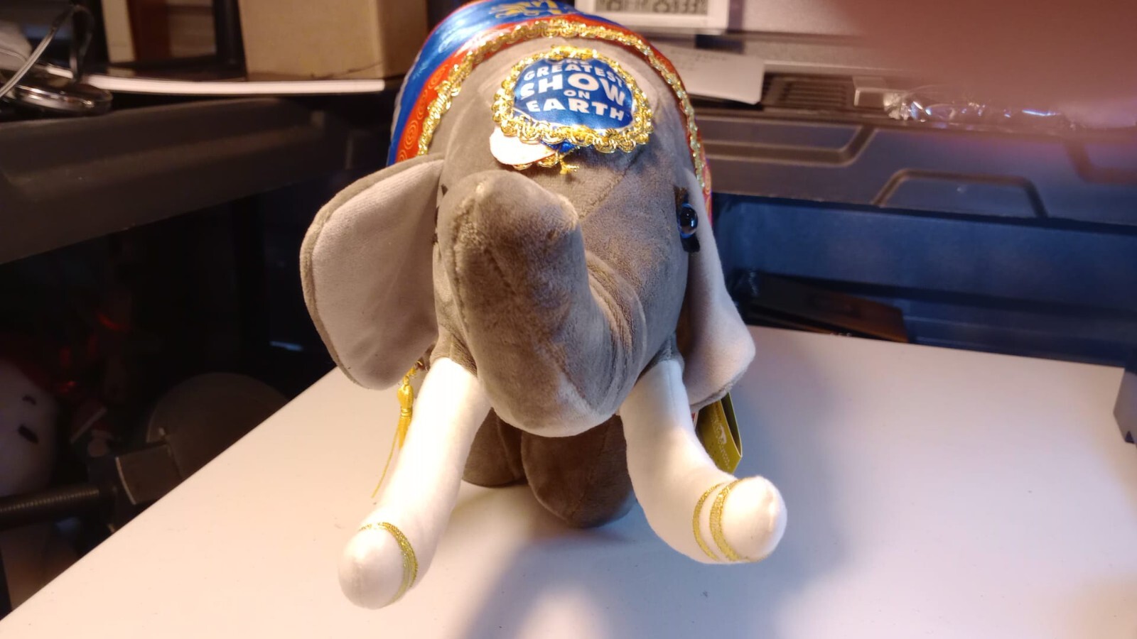 Ringling Bros Barnum and Bailey Elephant Stuffed Animal Plush 18" 144th ...