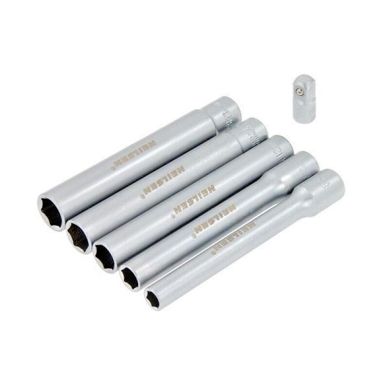 5pc Long Reach Socket Set 8mm 10mm 12mm 13mm 14mm 3/8" Drivel Neilsen ...