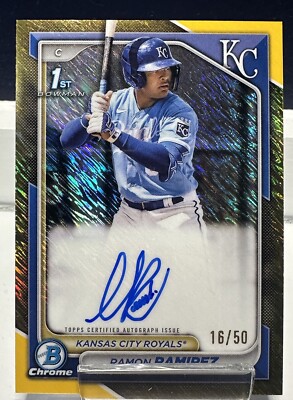 🔥2024 Bowman Ramon Ramirez BOWMAN Chrome 1st #/50 Gold AUTO Royals🔥 | eBay