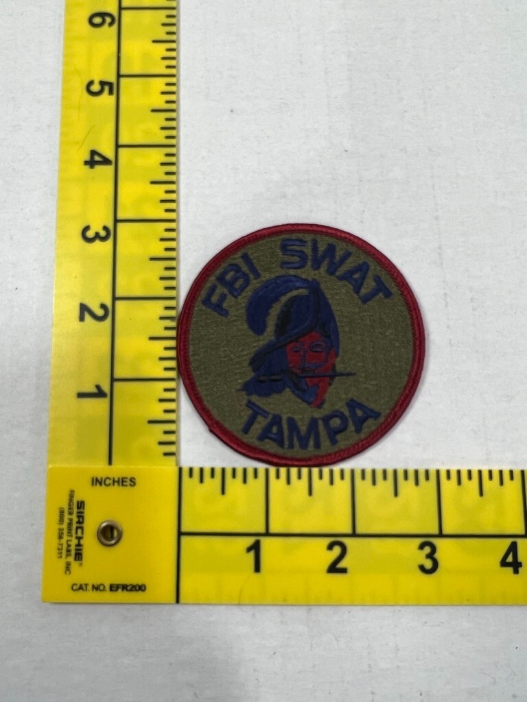 FBI Swat Federal Bureau of Investigation Tampa Police Patch subdued | eBay